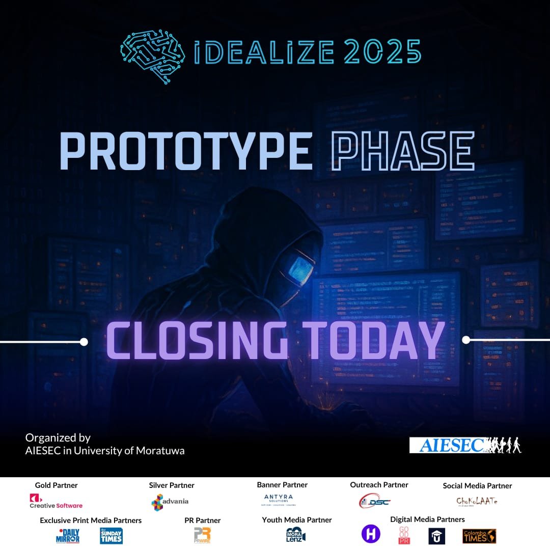 🚨 Last Call! Prototype Submissions Close Today! - IDEALIZE 2025